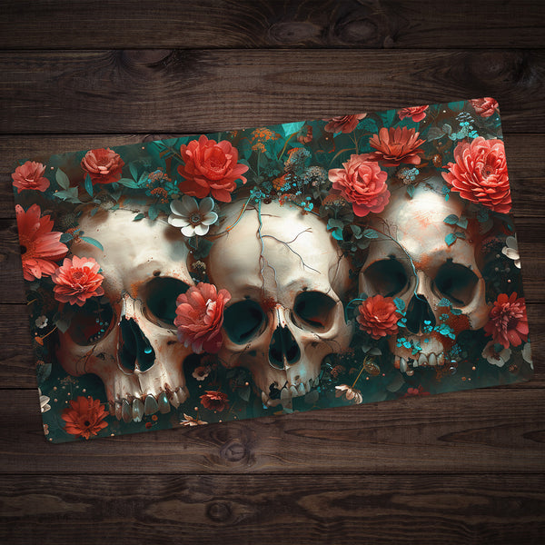 Macabre Skulls Playmat – Inked Gaming