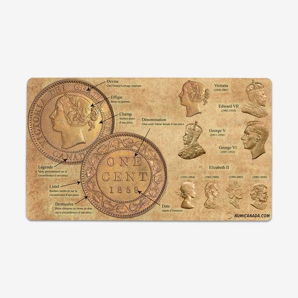 Canadian Coins Cheat Sheet Playmat - Trading Card Games | Inked Gaming