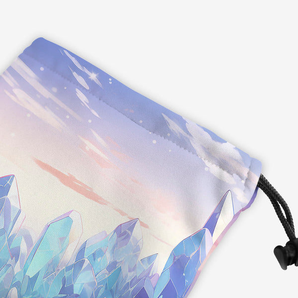 White Mana Crystals Dice Bag – Inked Gaming