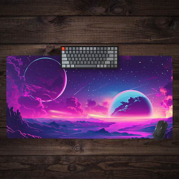 Retro Space Extended Mousepad – Inked Gaming