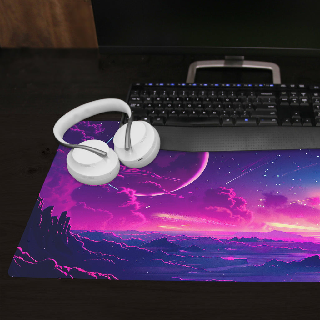 Retro Space Extended Mousepad – Inked Gaming