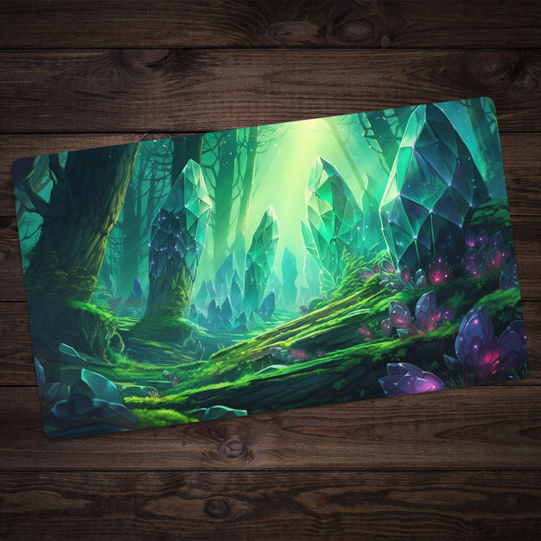 Green Mana Crystals Playmat – Inked Gaming
