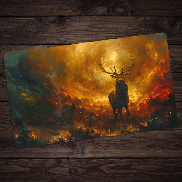 Wildfire Stag Playmat – Inked Gaming