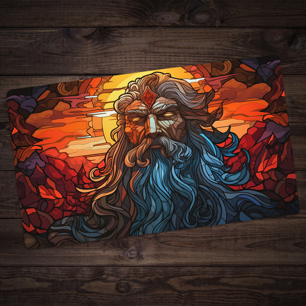 Zeus Stained Glass Playmat – Inked Gaming