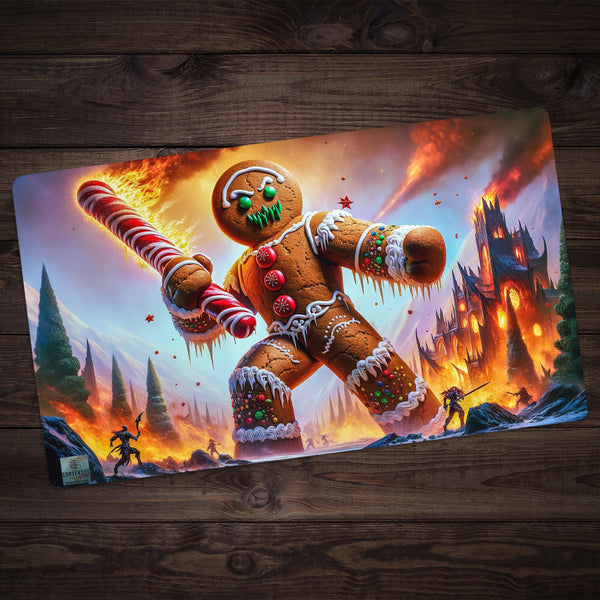 Angry Gingerbread Man Playmat – Inked Gaming