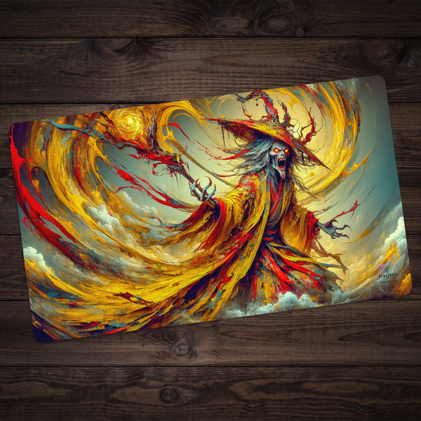 Yellow Zombie Mage Playmat – Inked Gaming