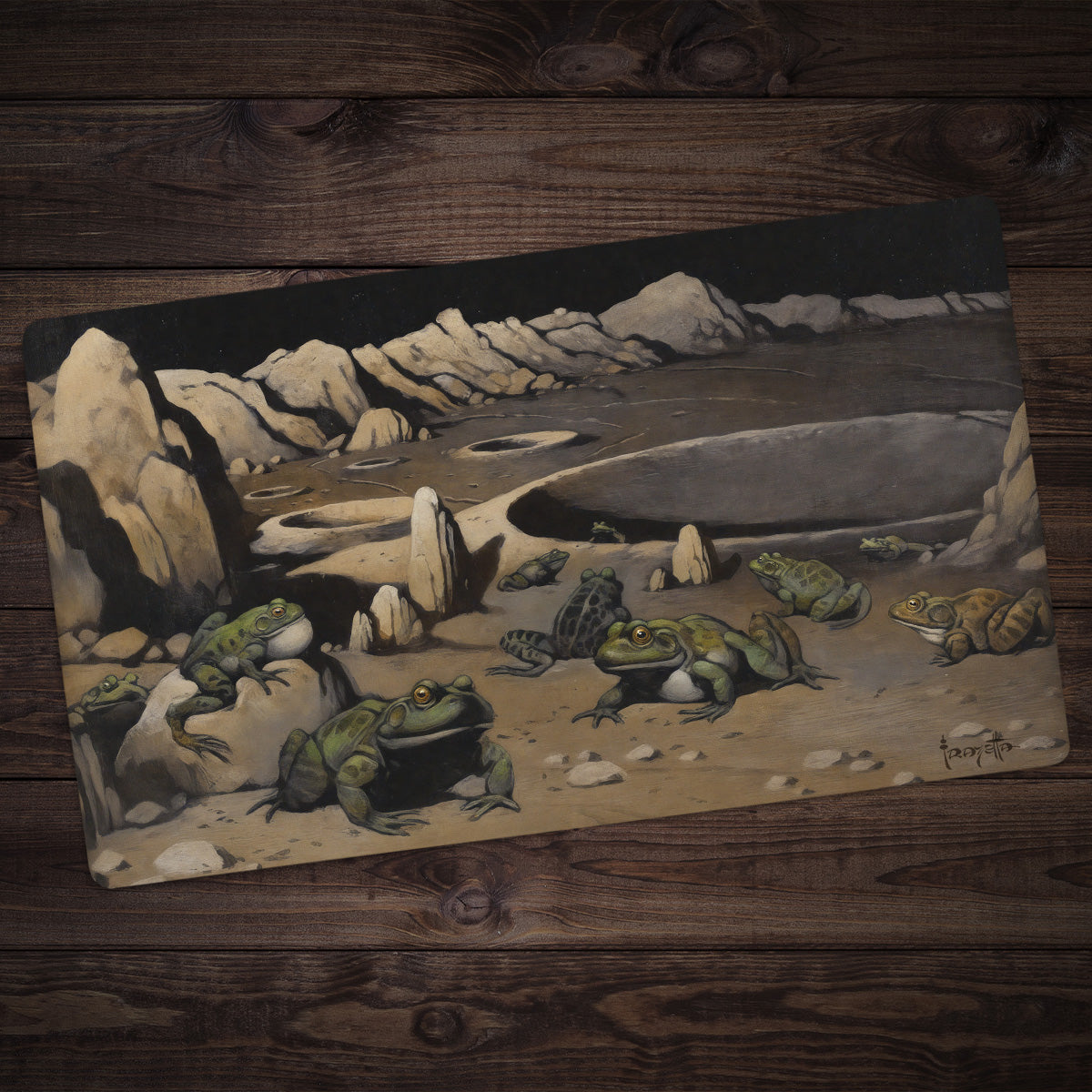 Frogs on the Moon Playmat – Inked Gaming