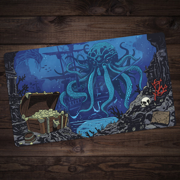 Kraken's Treasure Playmat – Inked Gaming