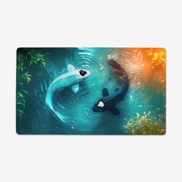 Moon and Ocean Koi Fish Playmat – Inked Gaming