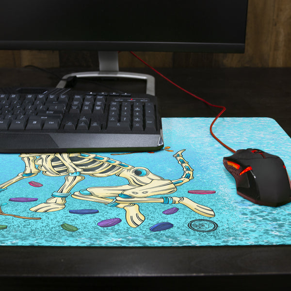 Skeleton Labrador Thin Desk Mat – Inked Gaming