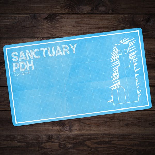 Sanctuary Blueprint Playmat – Inked Gaming