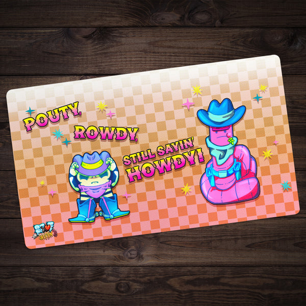 Pouty, Rowdy, Howdy Playmat – Inked Gaming