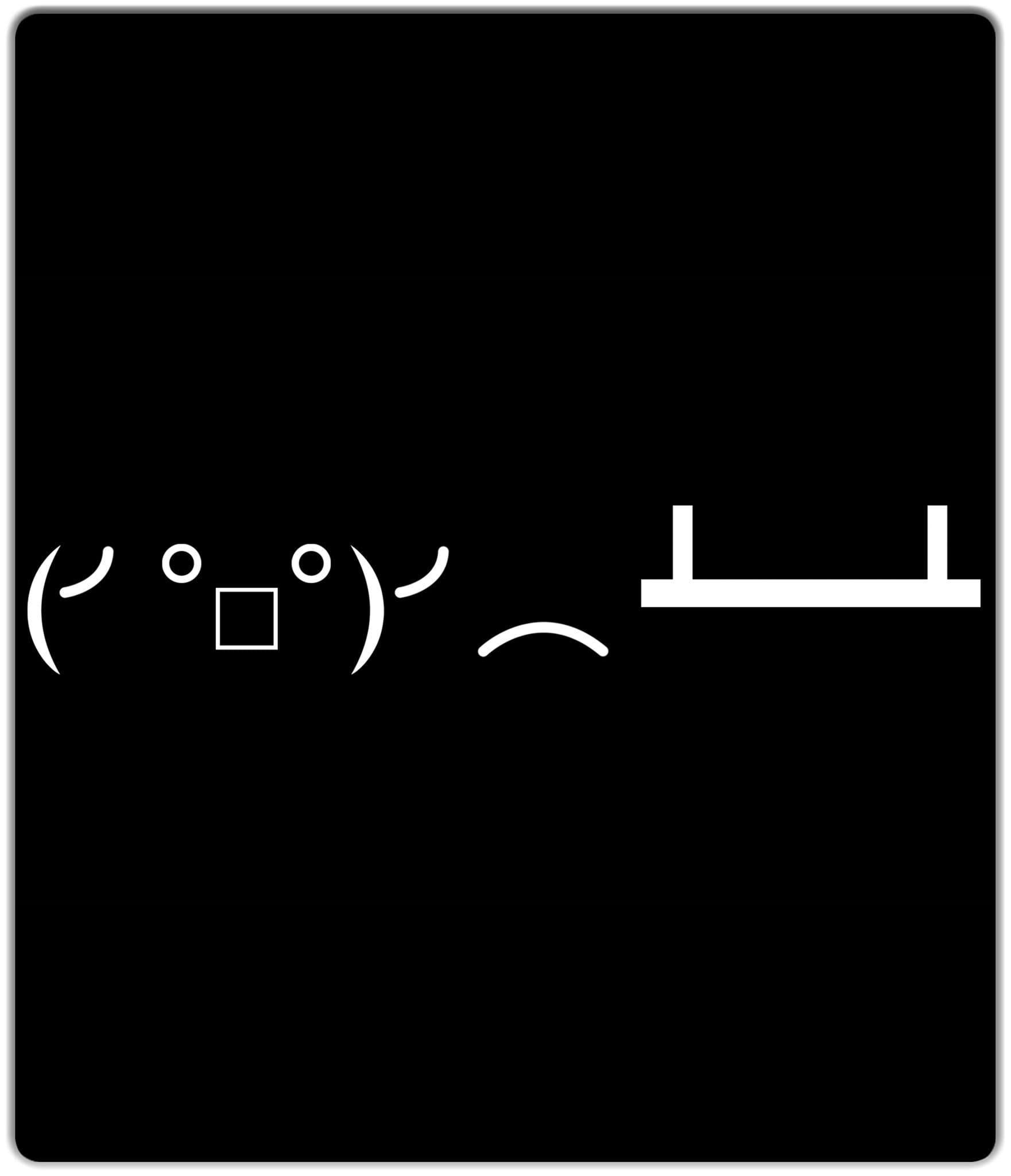flip table emoticon