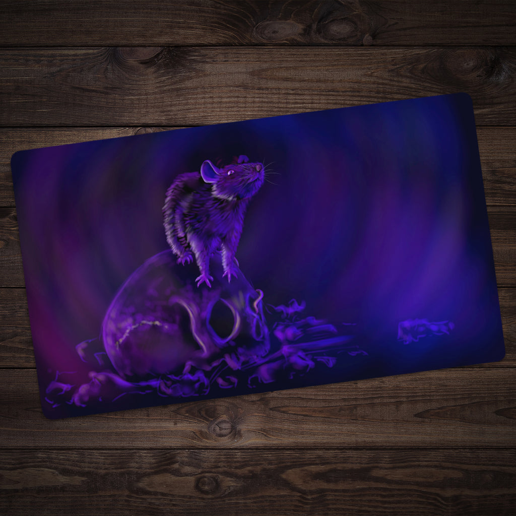 Rat on Skull Playmat - Trading Card Games | Inked Gaming