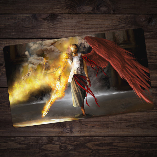 Angel of Cinder Playmat - Trading Card Games | Inked Gaming